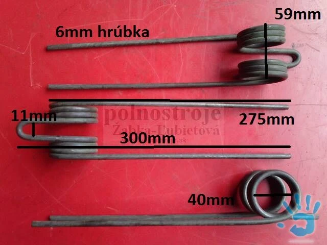 Prsty na hrabačku, obracačku - Náhradné diely na stroje