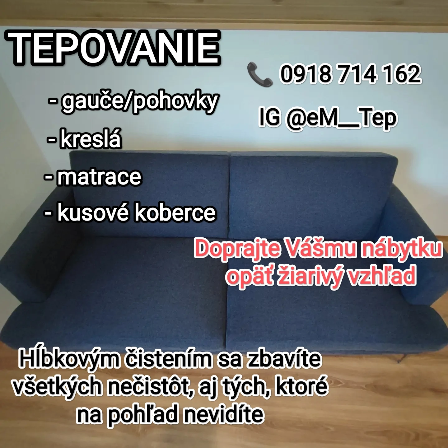 Tepovanie - Upratovacie služby