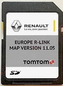 Mapy SD karta Renault R-Link Tom-tom europa 2023-24 - GPS navigácia