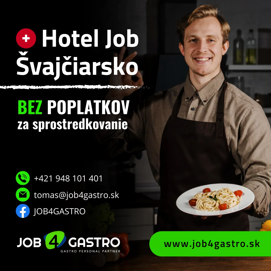 Kuchár Chef de Partie alebo Souschef na menší Hotelík s reštauráciou ...